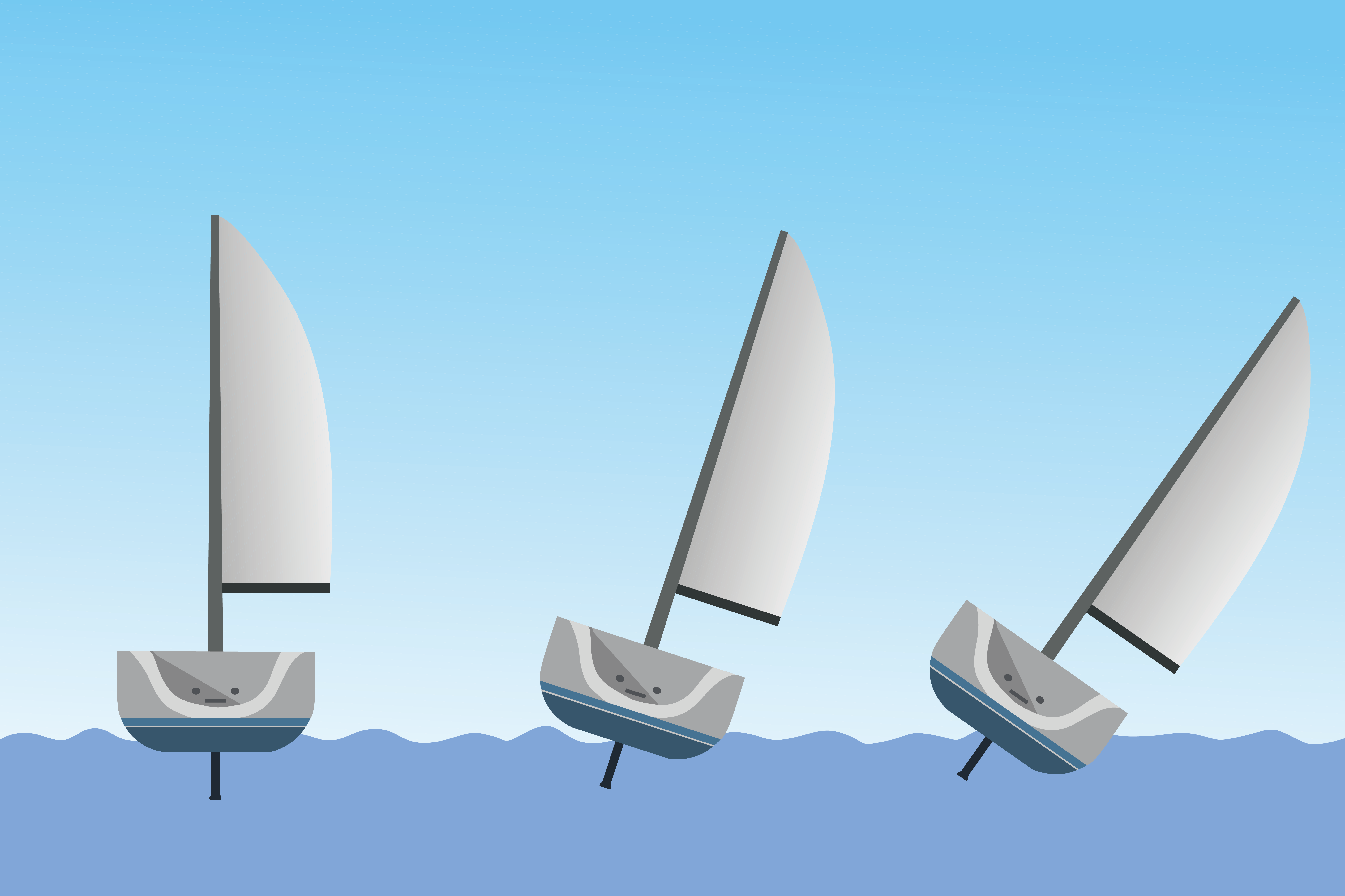 Krängung (Segellexikon) | Bootsschule1®